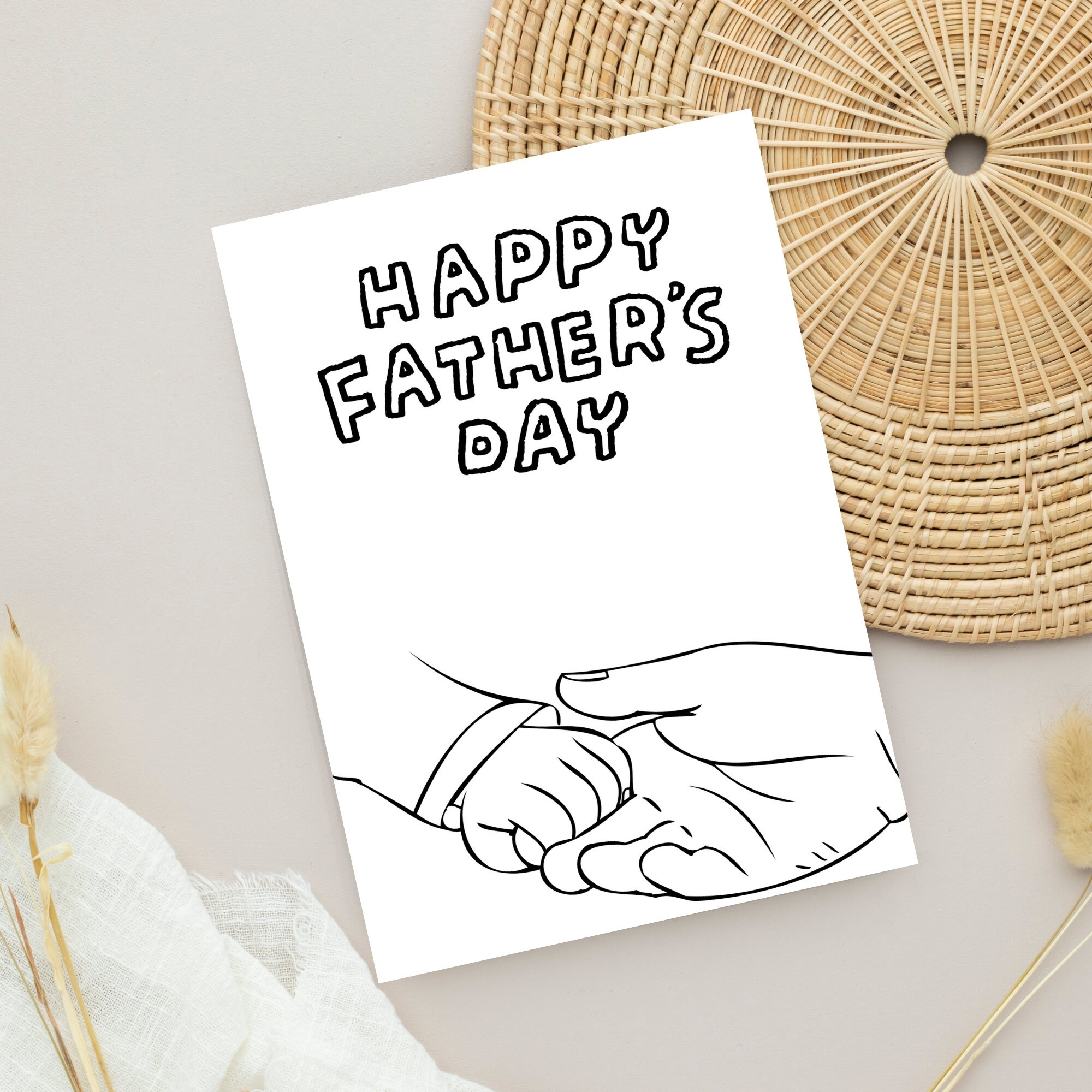 PRINTABLE Father's Day Coloring Cards | Father's Day Cards | Color Your ...
