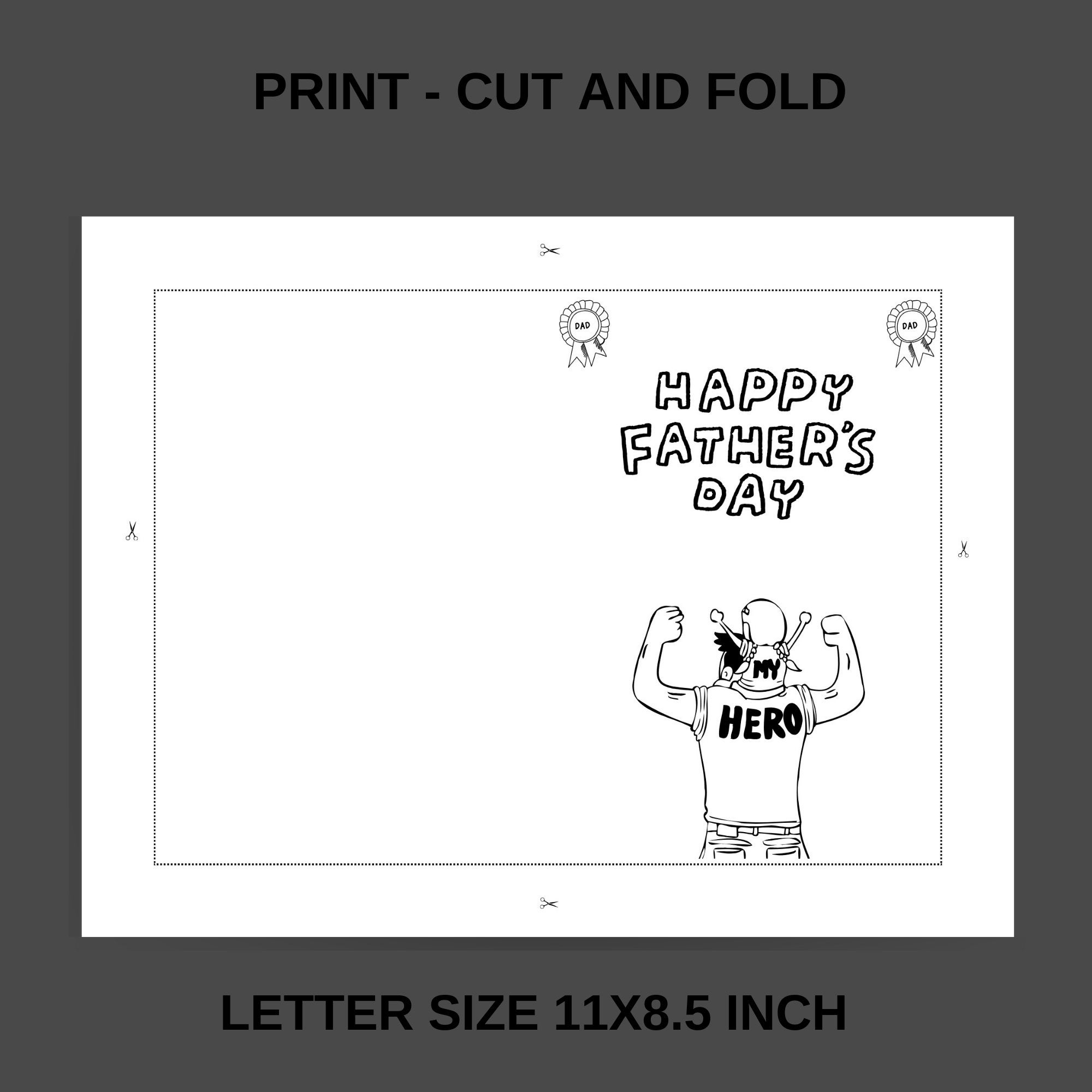 PRINTABLE Father's Day Coloring Cards | Father's Day Cards | Color Your ...