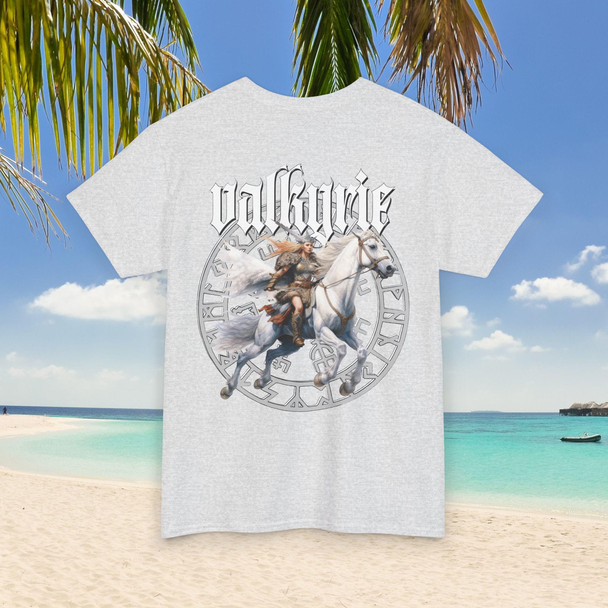 Retro Valkyrie T-shirt: Norse Mythology Back Print, Viking Gift | Honda ...