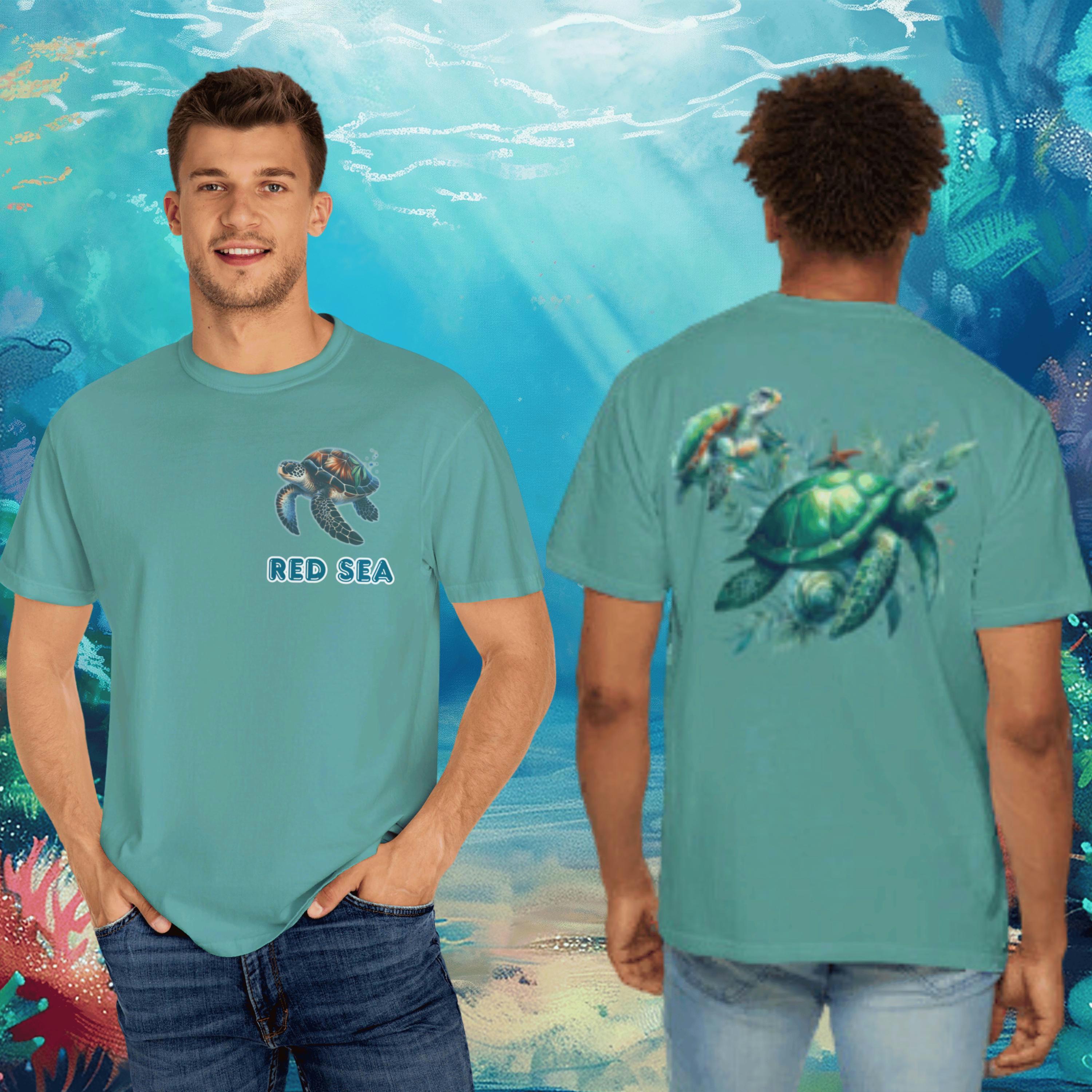 Sea Turtle T-shirt Front & Back Print Ocean Lover Gift Marine Life Tee ...