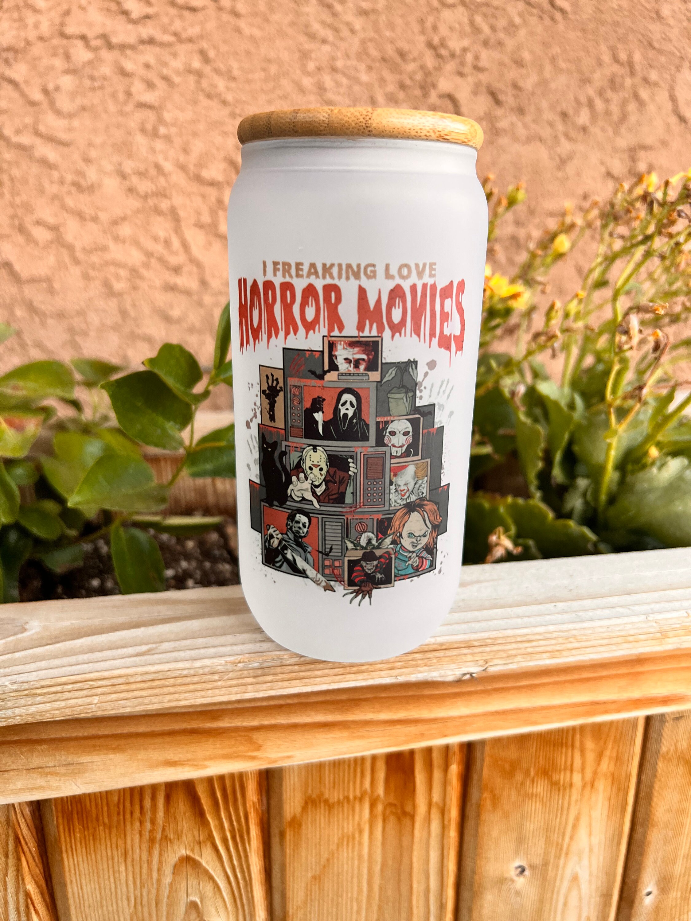 Horror Movie Horror Movie Cup Ghost Face Jason Halloween Glass Cup ...