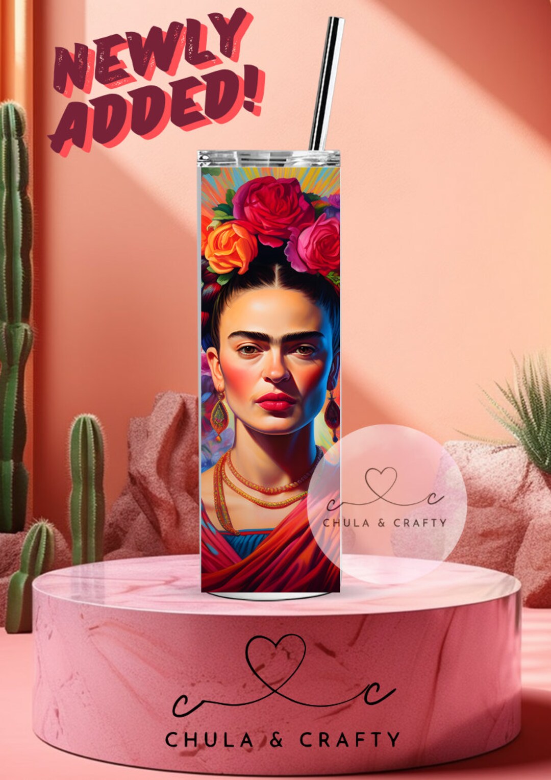 Frida Kahlo 20 Oz Sublimation Tumbler With Straw and Straw Cleaner - Etsy