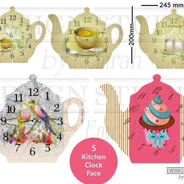 Teapot Wall Clock - Etsy