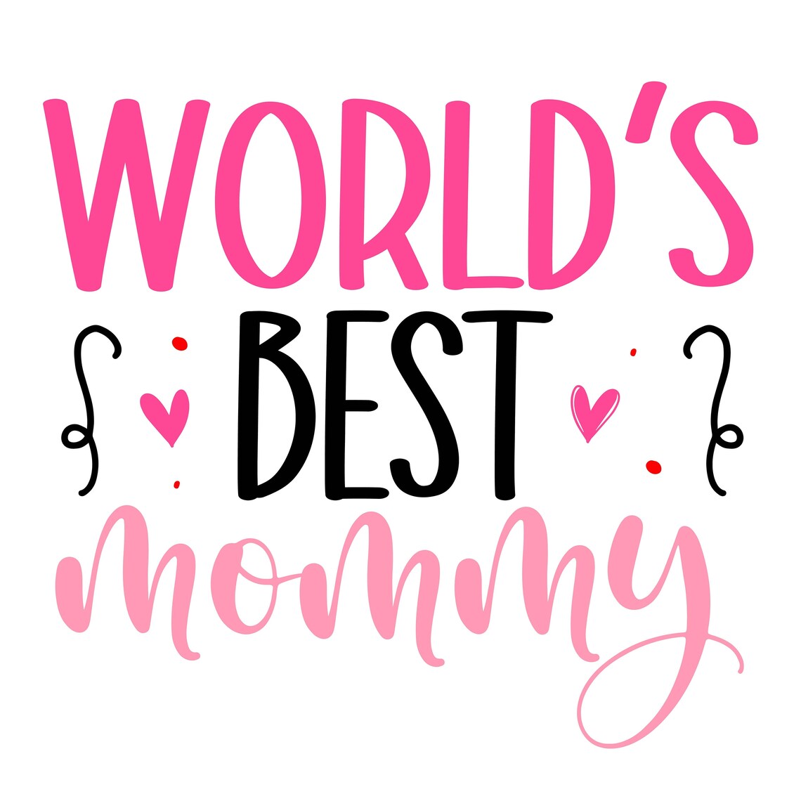 Worlds Best Mommy Svg Etsy