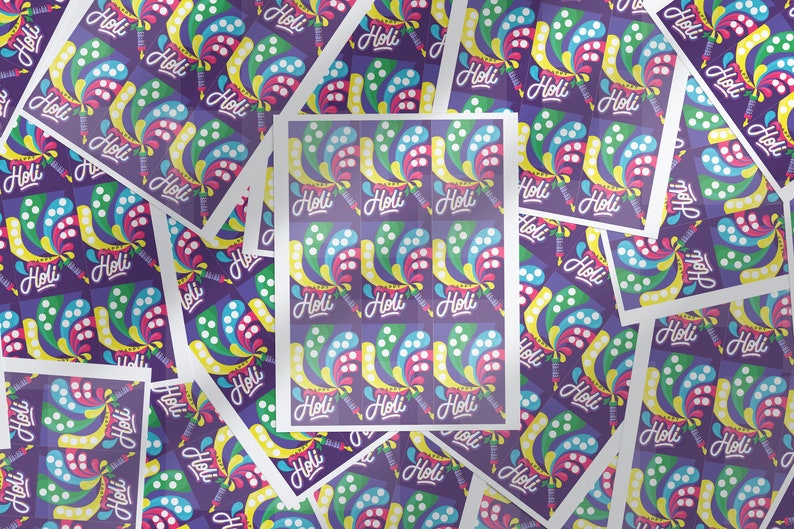 Holi Festival Tambola Housie Game Holi Activities for Kids & Family Fun ...