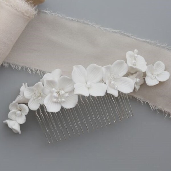 Flower Hair Comb - Etsy