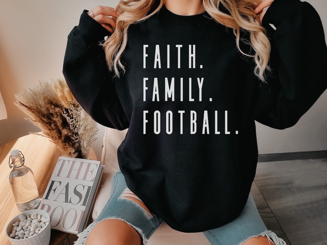 Faith Family Football Shirt Football Shirt Football Mom - Etsy