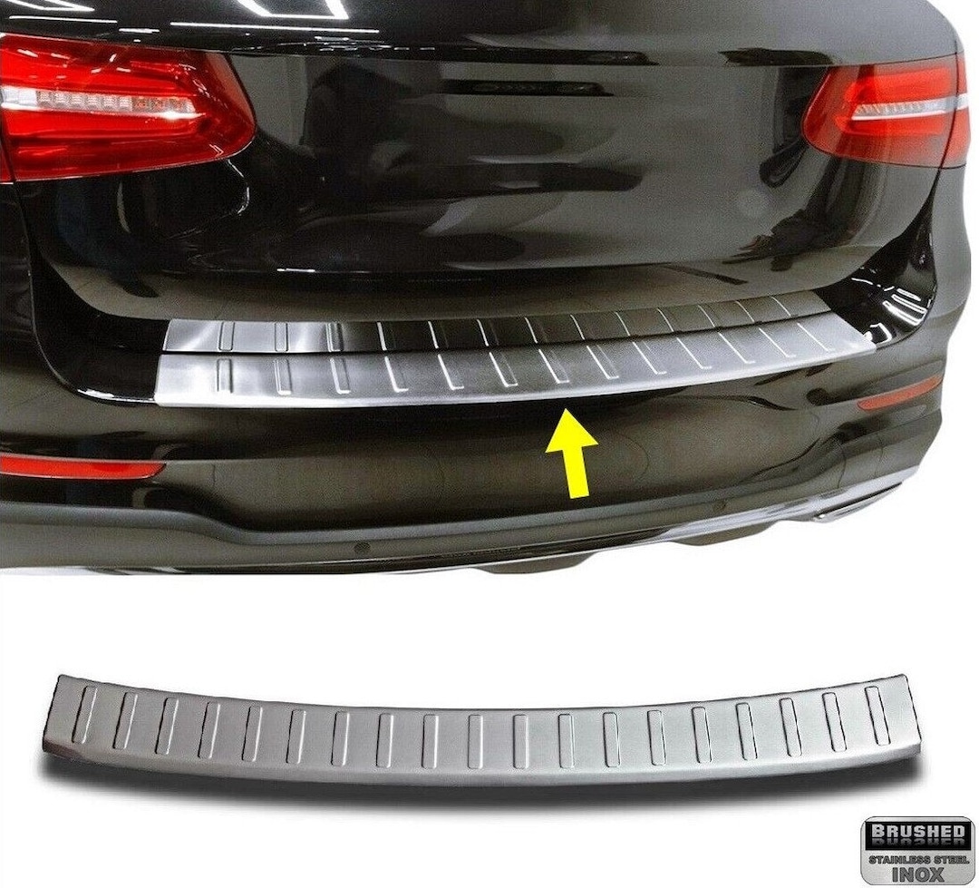 For Mercedes GLC X253 2015-2022 Chrome Rear Bumper Protector BRUSHED ...