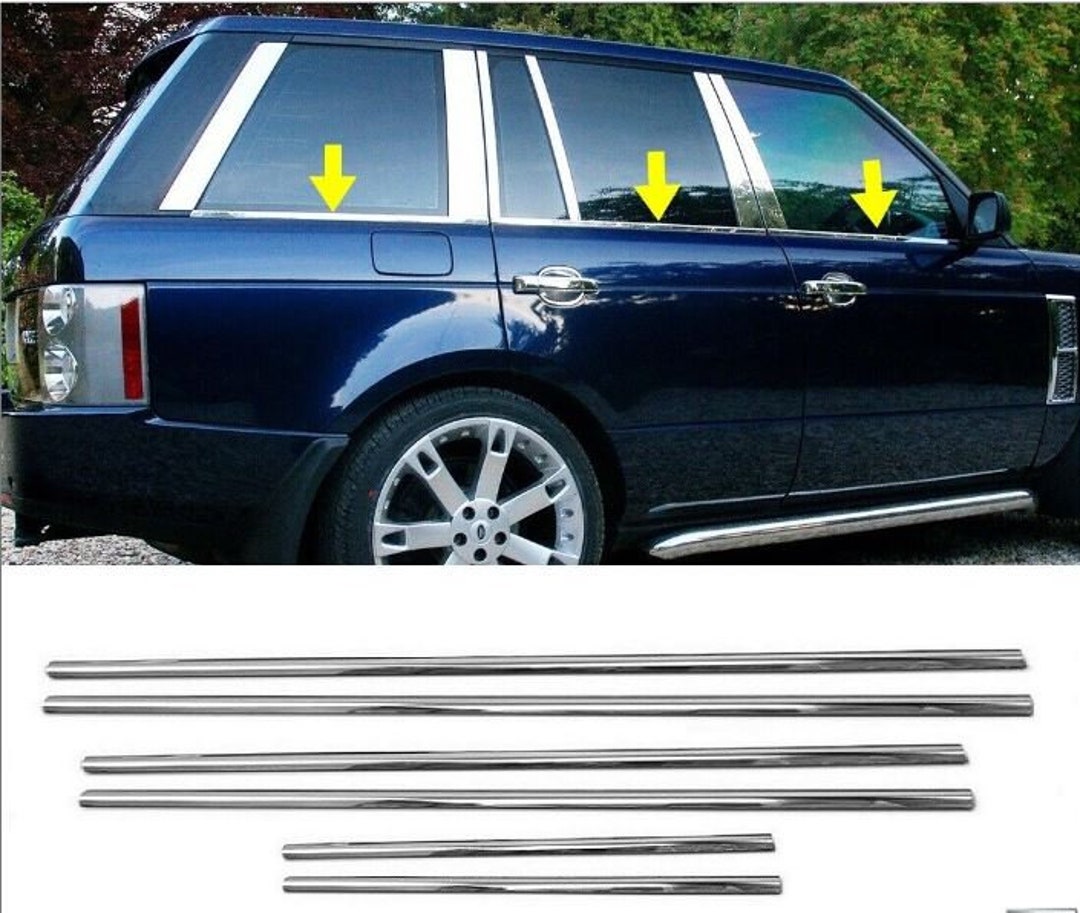 For Range Rover III L322 Vogue 2002-2012 Chrome Window Frame Trims 6 ...
