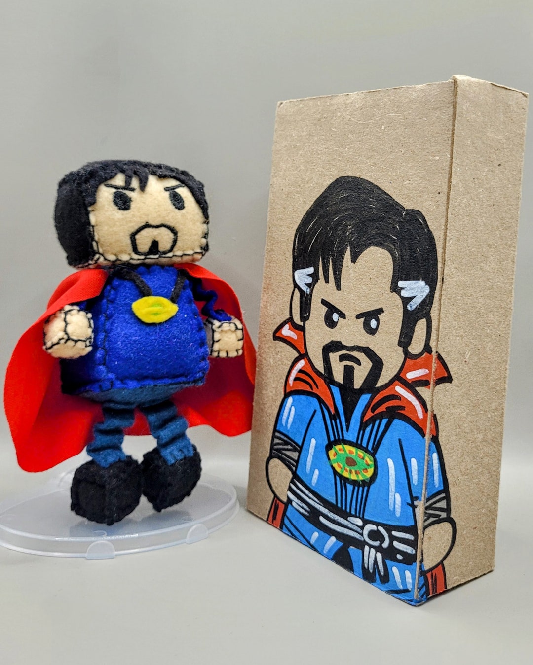 Handmade Felt Doll doctor Strange - Etsy