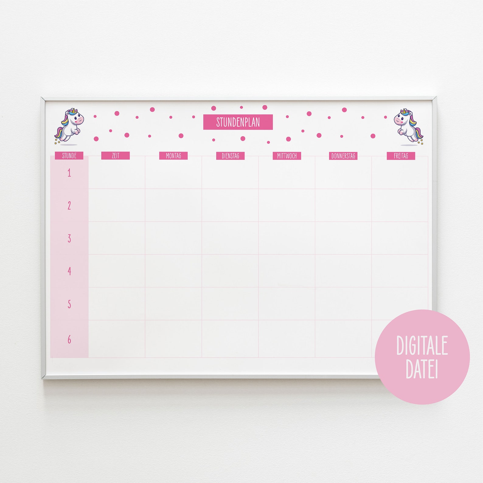 Timetable, School, Schedule, Digital, Download - Etsy
