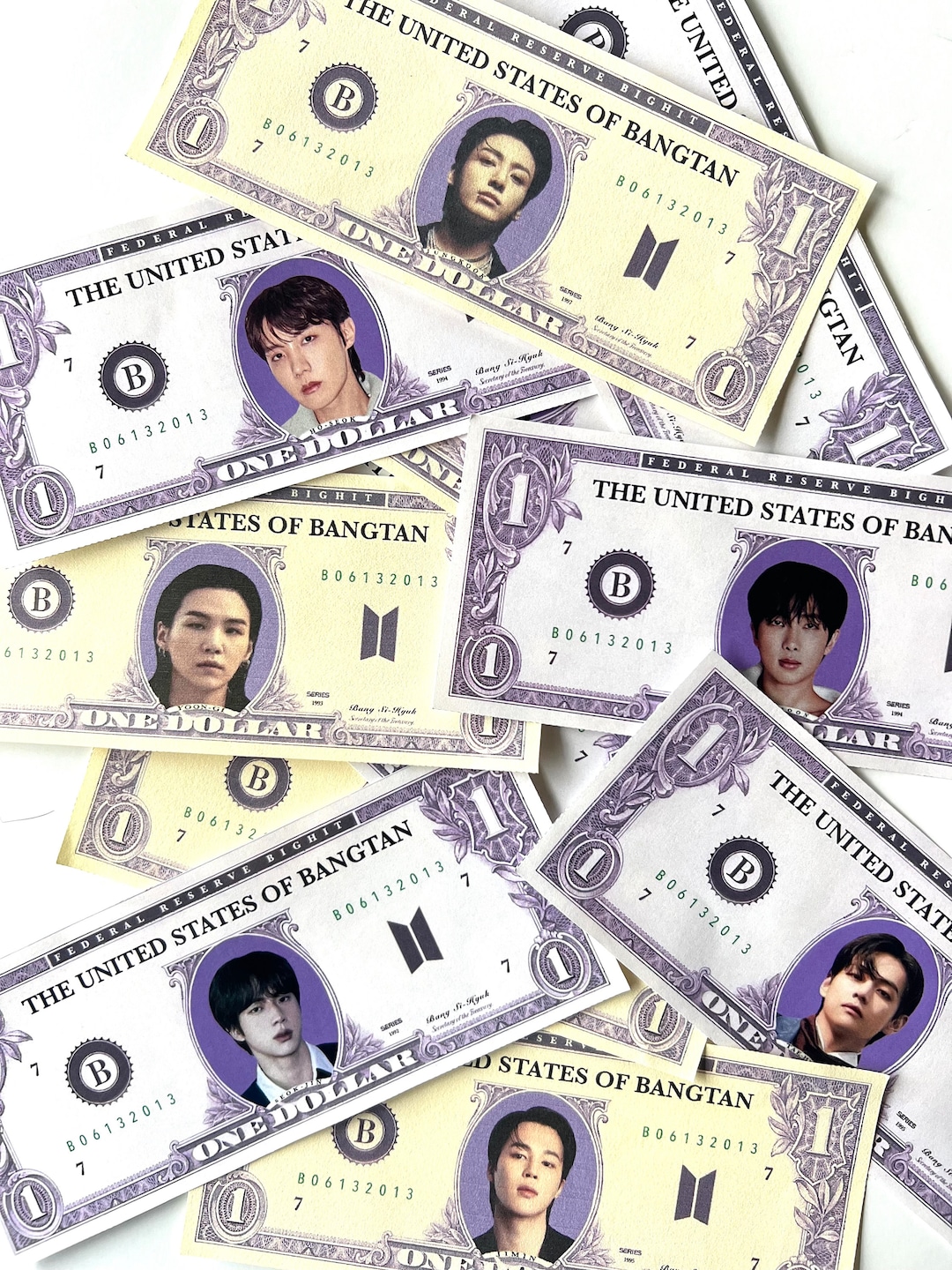 Printable BTS Bangtan Bucks Play Money / OT7 - INSTANT DOWNLOAD - Etsy
