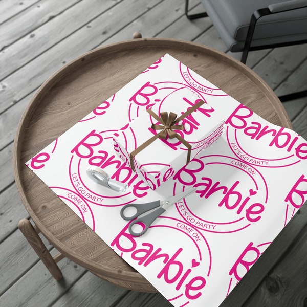 Barbie Birthday Wrapping Paper - Etsy