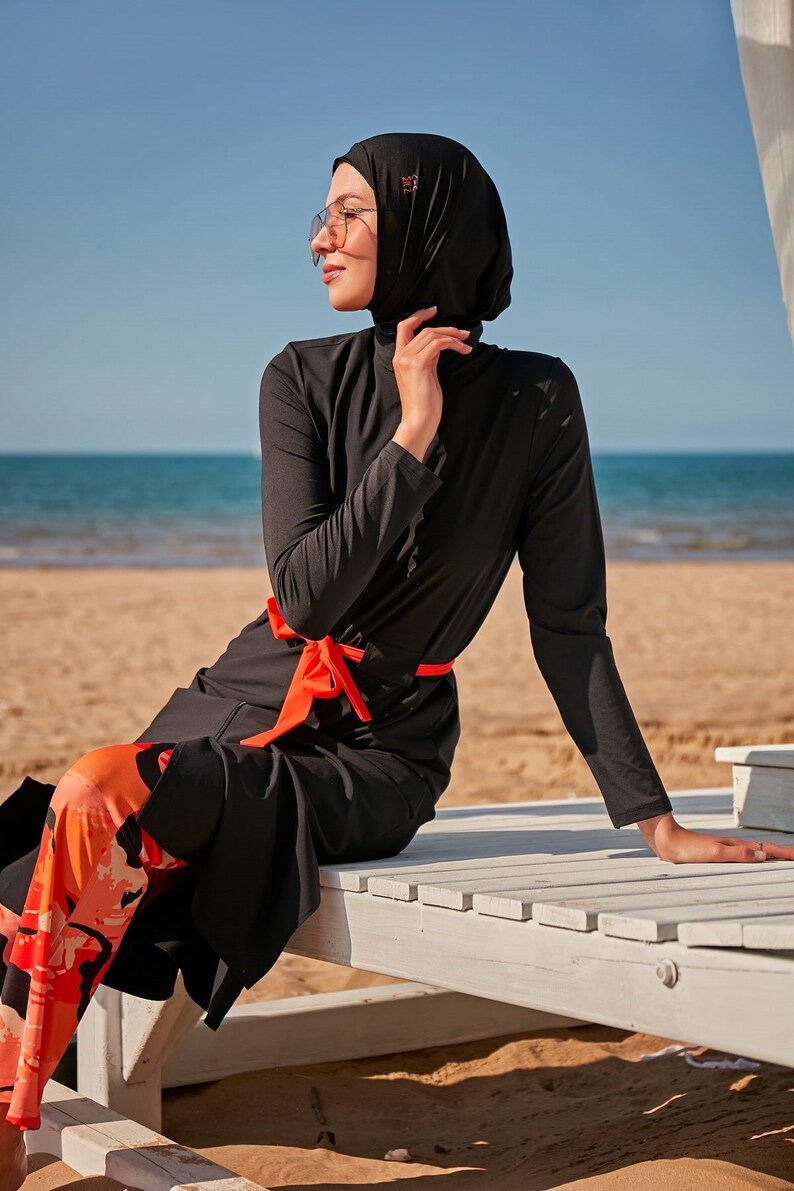 Burkini Modest Swimwear Hijab Swimsuit Summer Dresses Women T