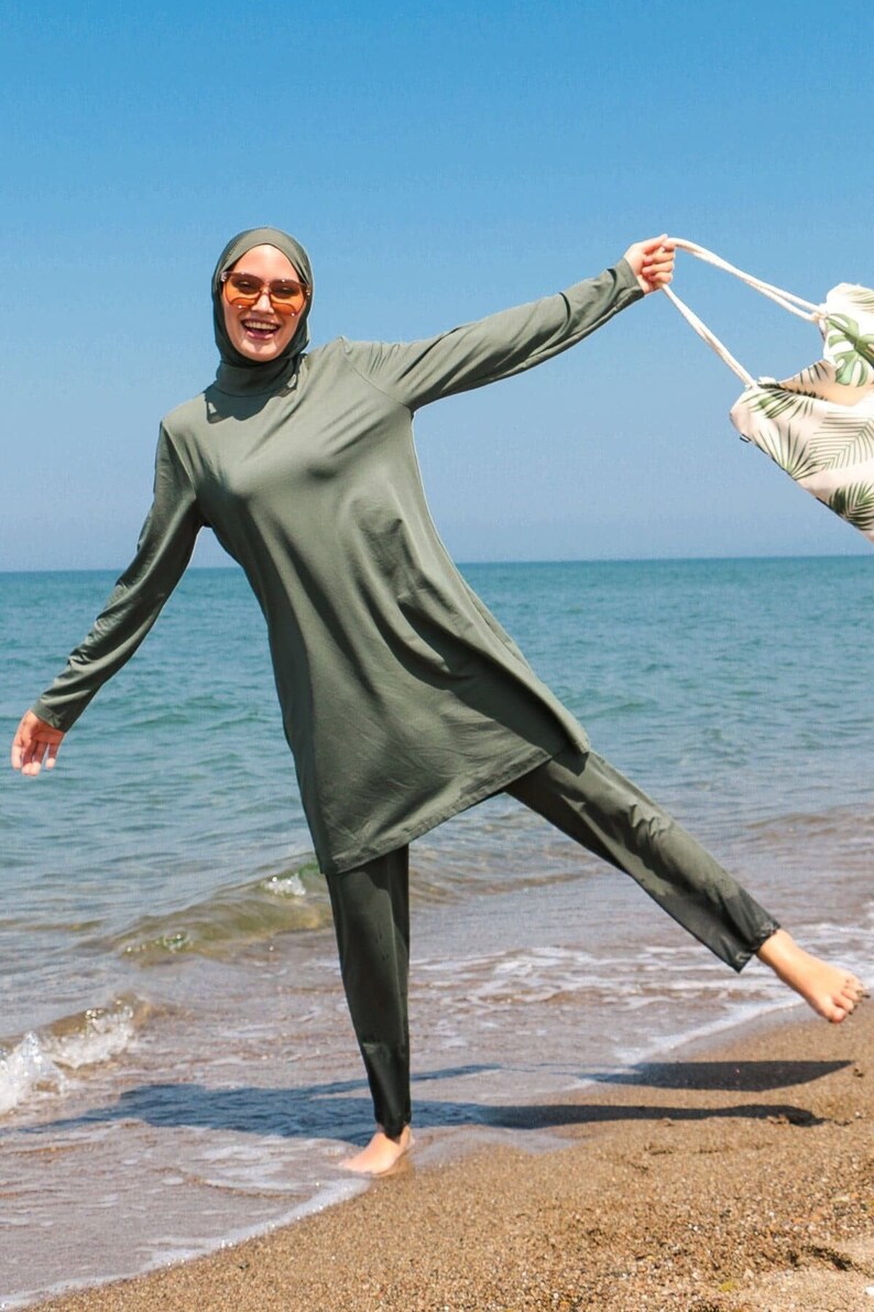 Burkini Modest Swimwear Hijab Swimsuit Summer Dresses Women T