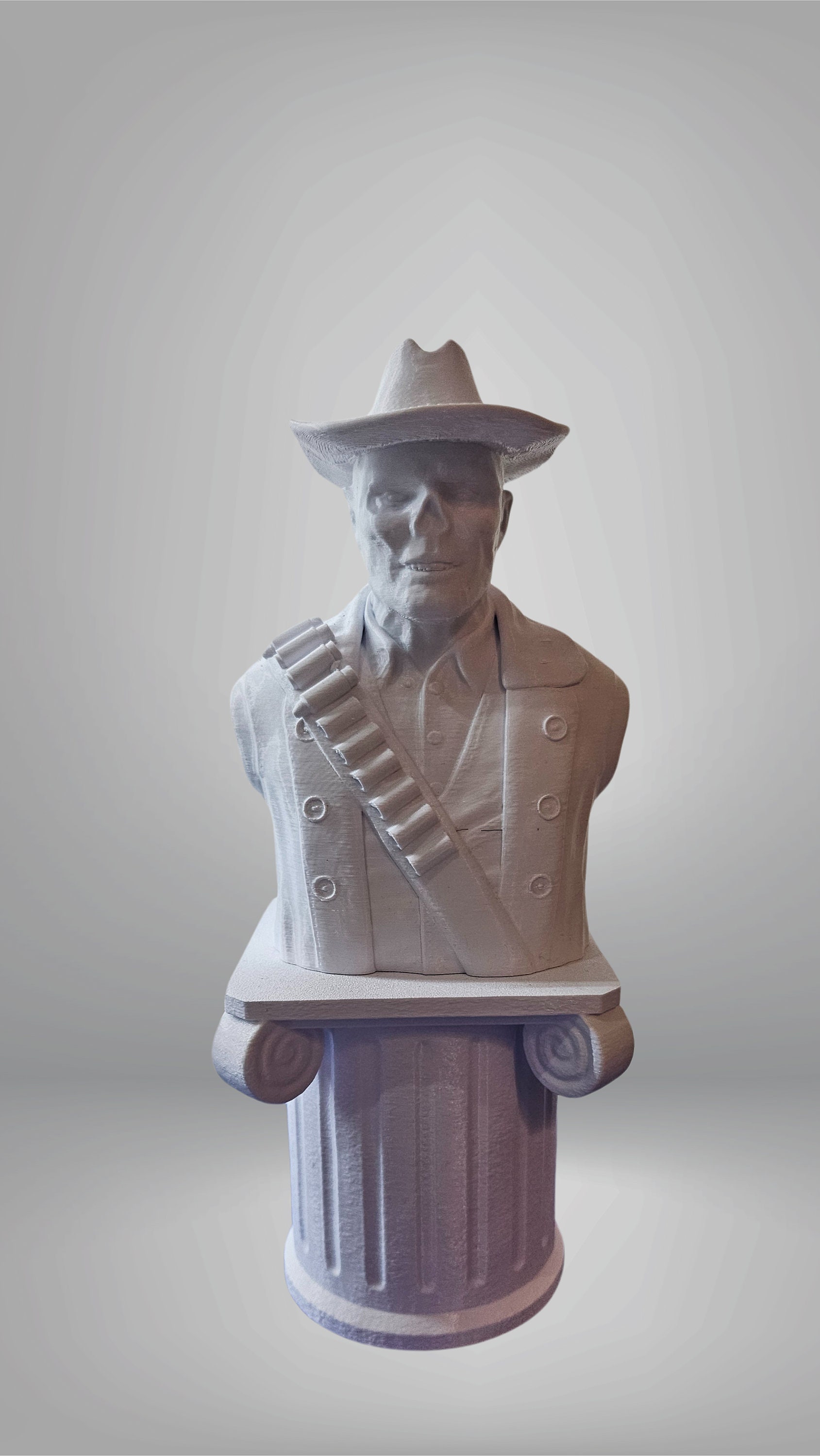Fallout the Ghoul Bust DIY Paintable 3D Printed Sculpture, Western ...