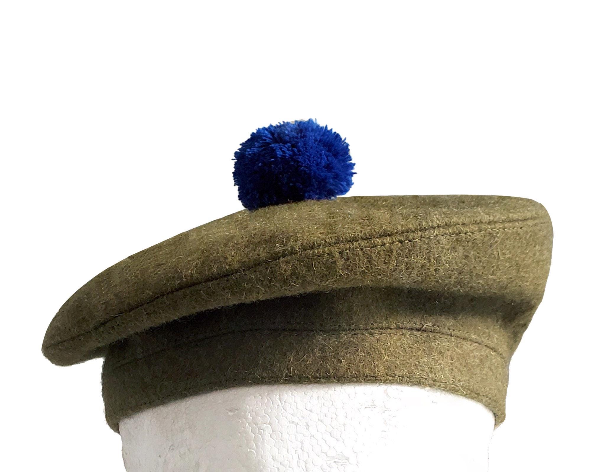 Scottish Tam O Shanter Hat Military Bonnet Beret Scott's Hat With Blue ...