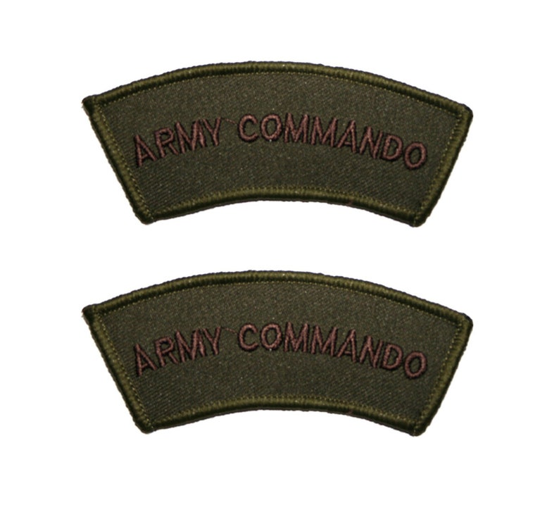Army Commando Shoulder Title Cloth Badge Patch, Embroidered Patch ...