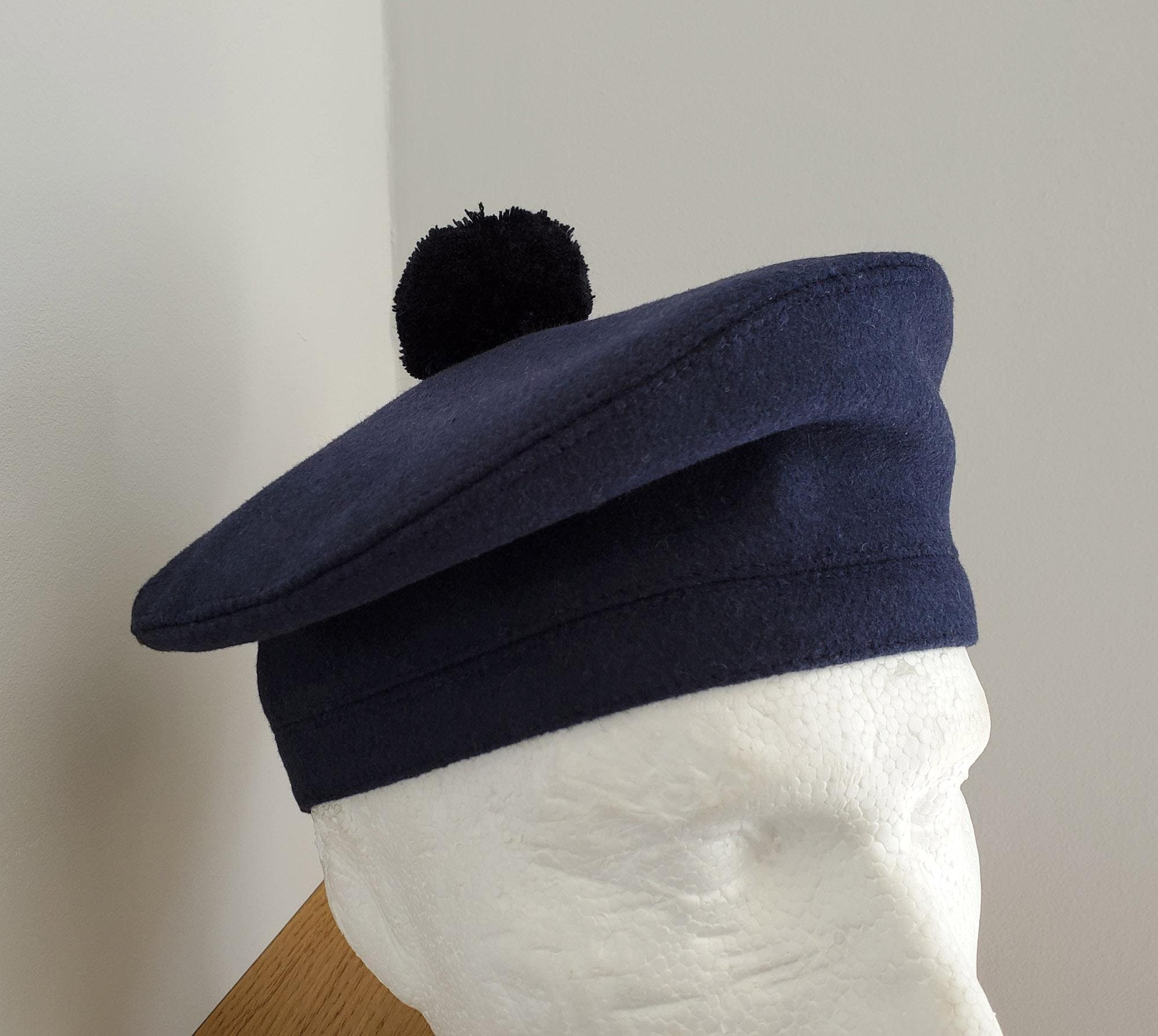 Navy Blue Highlander Tam, Tam O'shanter, Scottish Bonnet, Scottish Tam ...