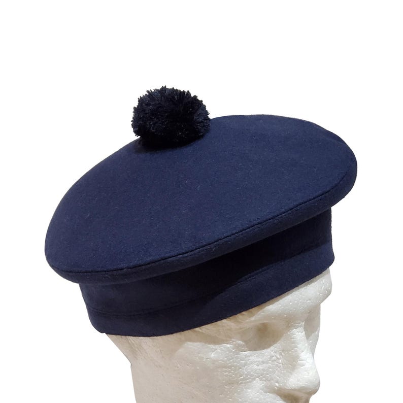 Navy Blue Highlander Tam, Winter Hat, Men's Tam, Party Outfit, Casual ...