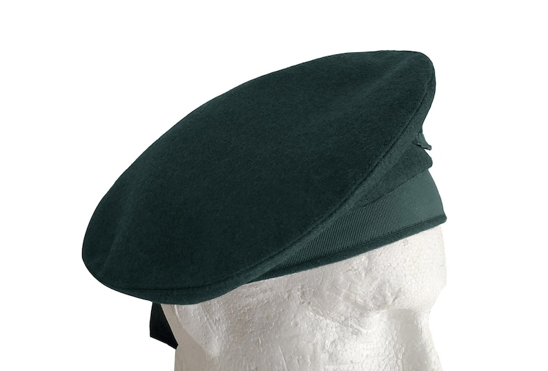 Irish Caubeen Hat, Royal Green Beret, Wool Bonnet, Traditional ...