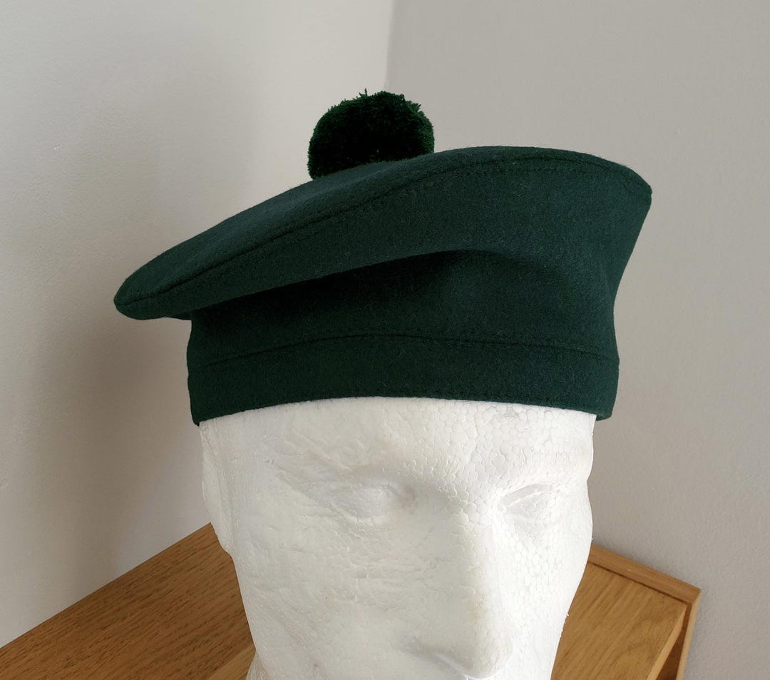 Green Tam O'shanter, Highlander Tam, Scottish Tam, Winter Hat, Men's ...