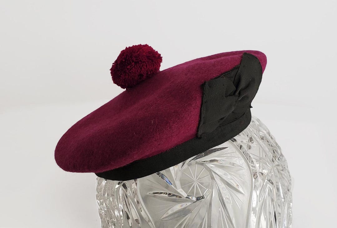 Wool Balmoral, French Beret, Piper's Bonnet, Pipe Band Hat, Highlander ...