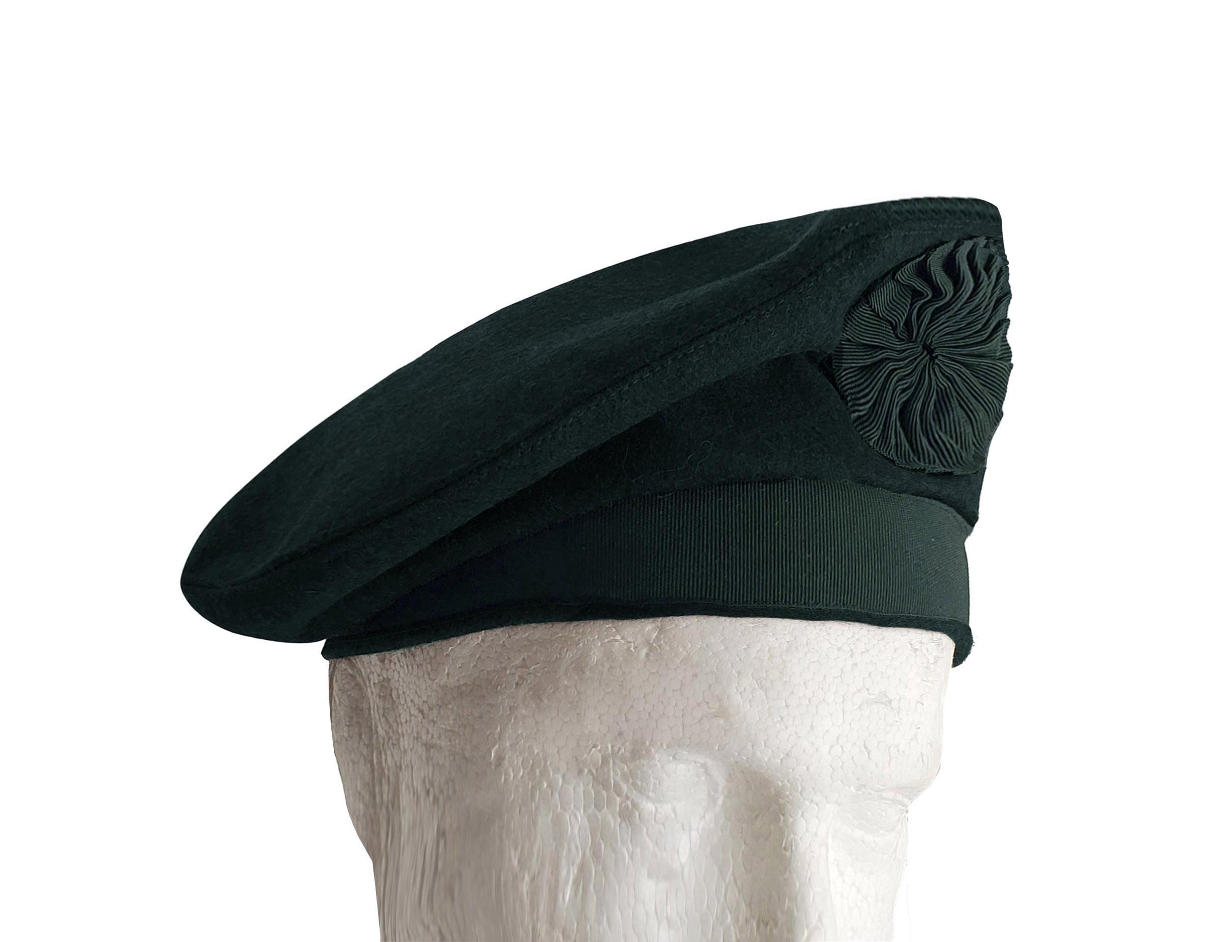 Irish Caubeen Hat, Royal Green Beret, Wool Bonnet, Traditional ...