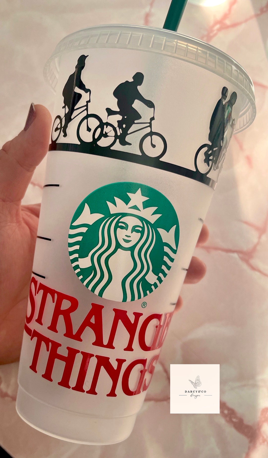 Stranger Things Starbucks Cold Cup Starbucks Reusable Personalised Cups ...