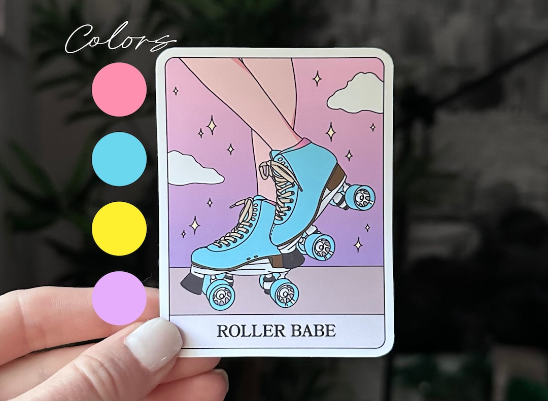 Roller Skate Sticker | Multiple Colors | Roller Skater Gifts | Quad ...