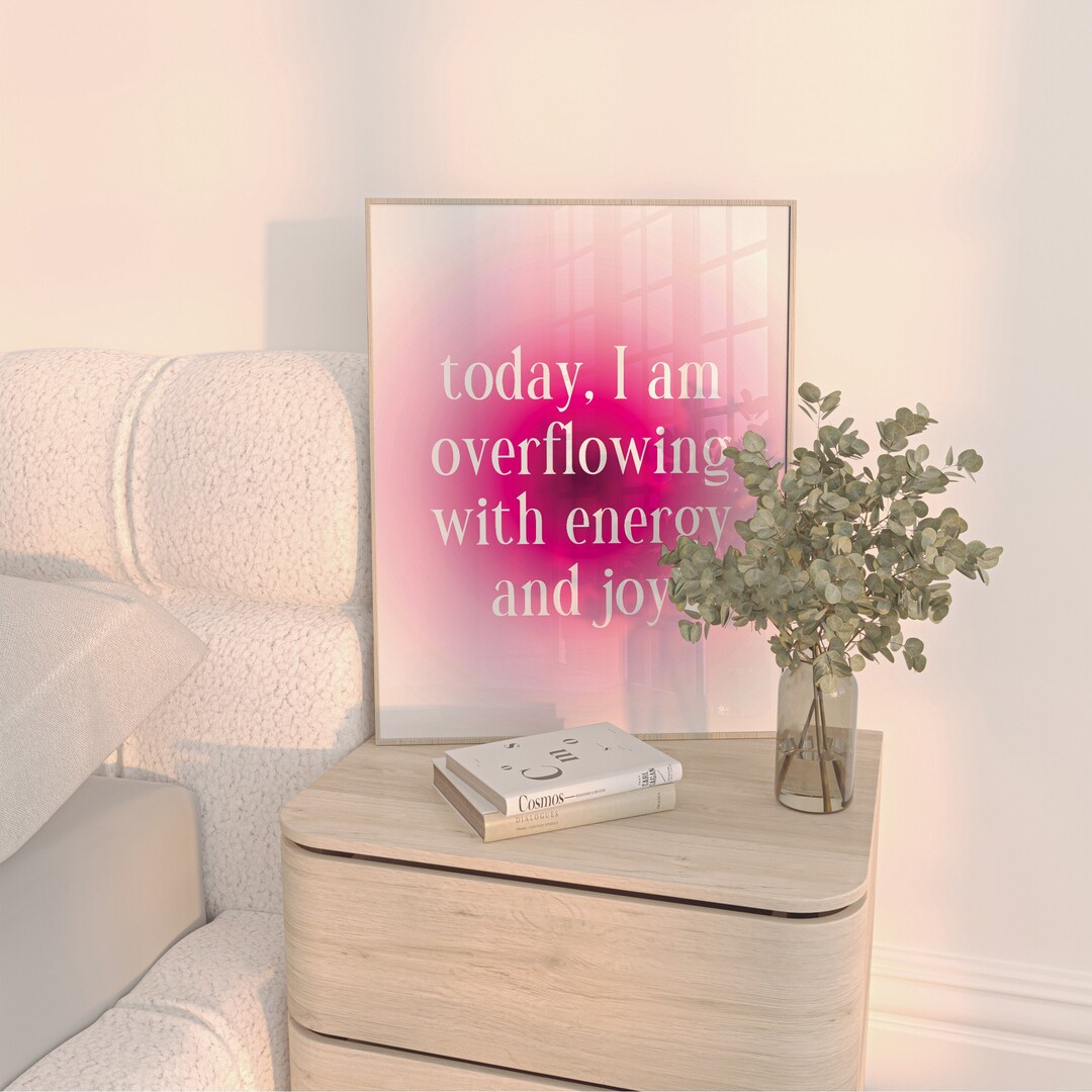 Personalized Affirmation Poster | Custom Mantra Wall Art | Favorite ...