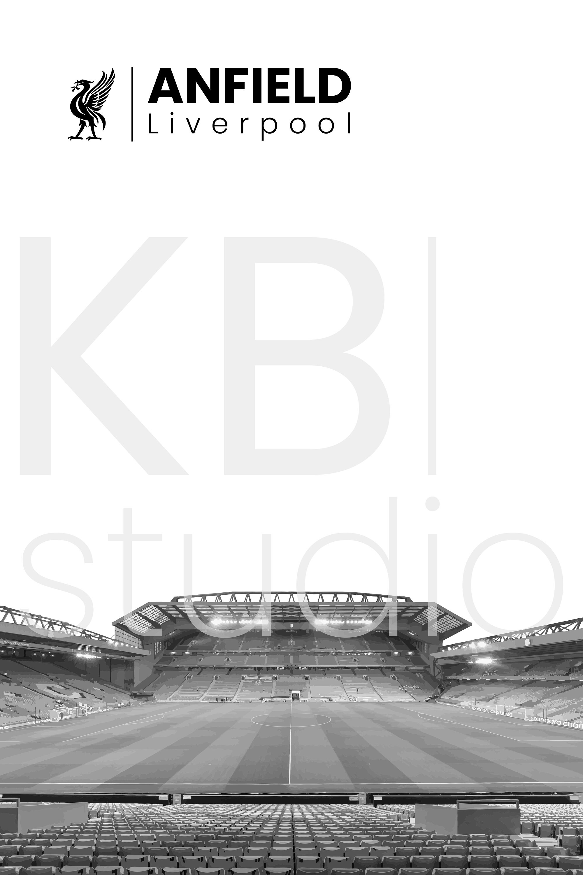 Liverpool FC Anfield Stadium Poster | Football Wall Art | Reds ...