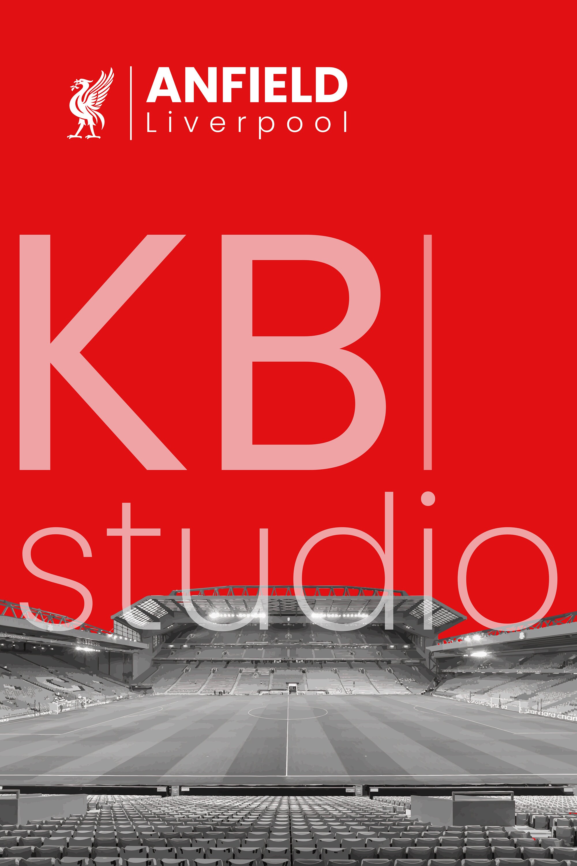 Liverpool FC Anfield Stadium Poster Football Wall Art Reds Memorabilia ...