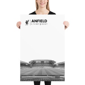 Liverpool FC Anfield Stadium Poster | Football Wall Art | Reds ...
