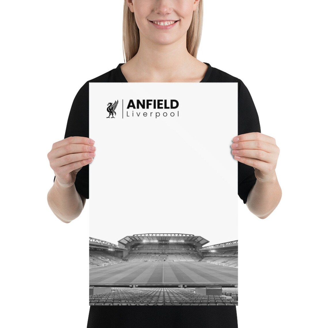 Liverpool FC Anfield Stadium Poster | Football Wall Art | Reds ...
