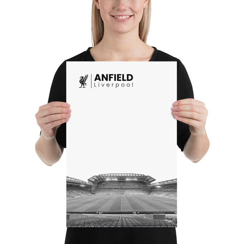 Liverpool FC Anfield Stadium Poster | Football Wall Art | Reds ...