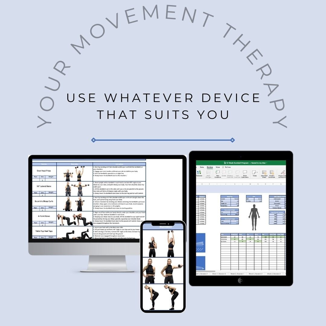 12 Week Dumbbell & Bodyweight Home-based Exercise Program for Beginners ...