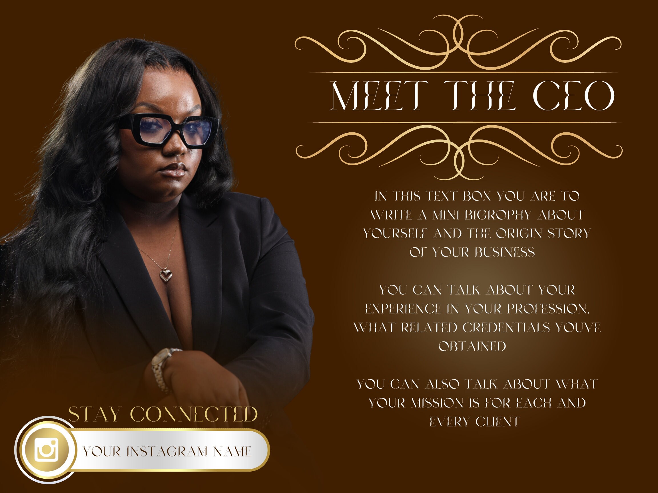 The “meet the CEO” Flyer, Canva Printable, Easy to Edit, Instant ...
