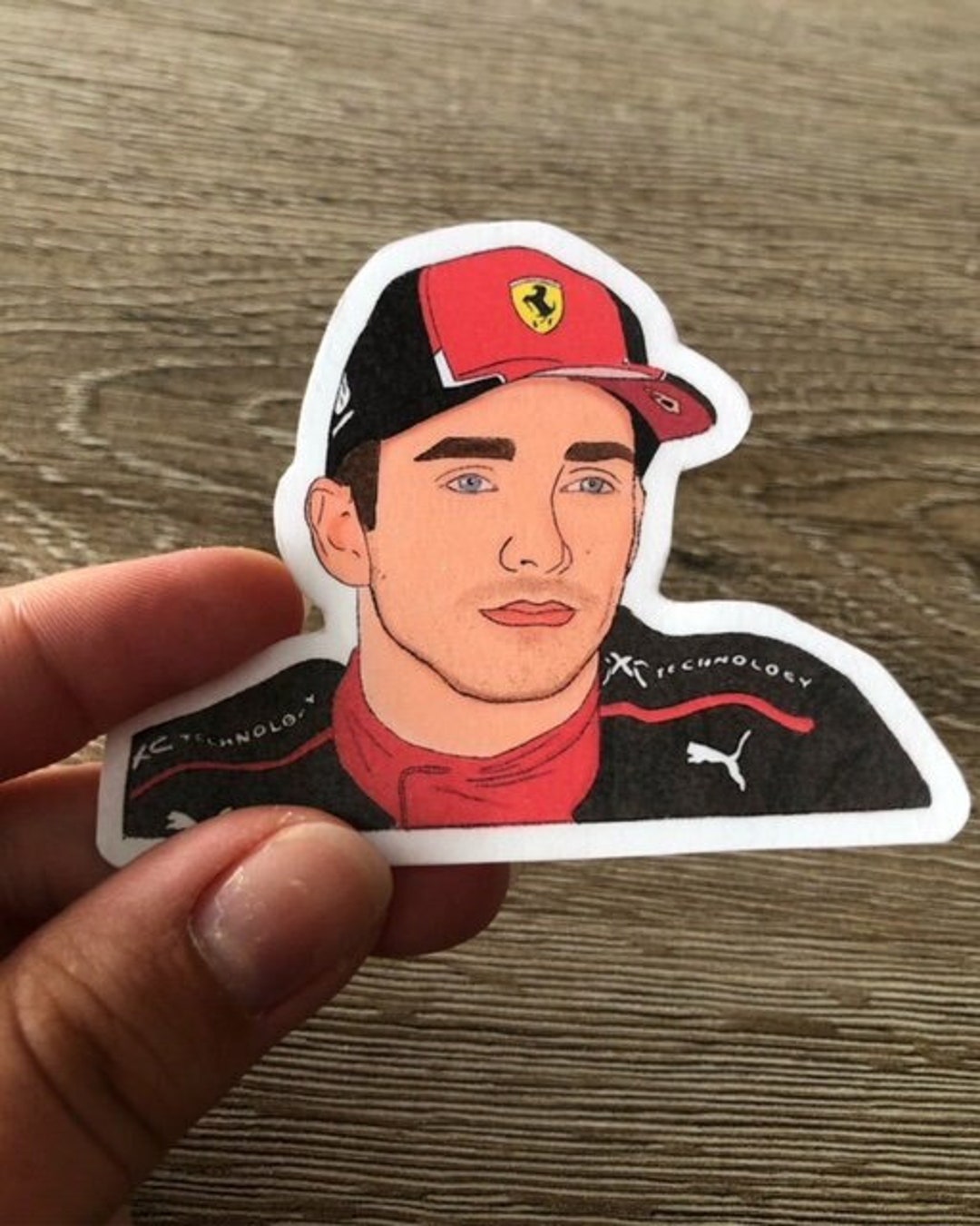 Charles Leclerc Ferrari Sticker - Etsy