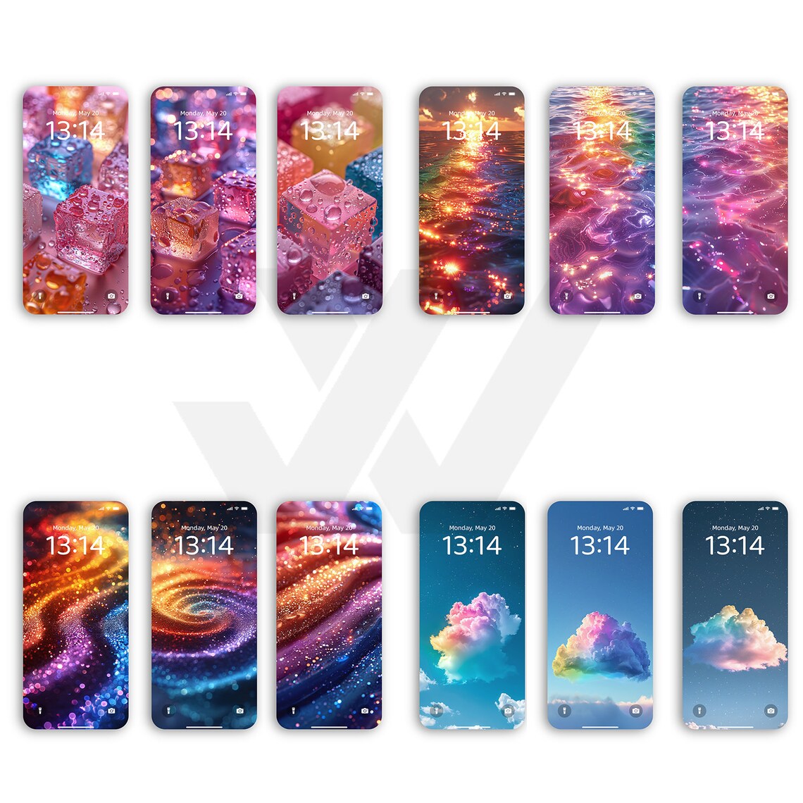 LGBTQ Pride Rainbow Art Wallpapers | 12 High-resolution Digital ...
