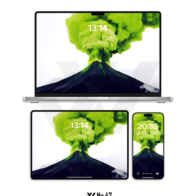 Neon Green Volcano Eruption Wallpaper | Volcano Wallpaper | Volcano ...