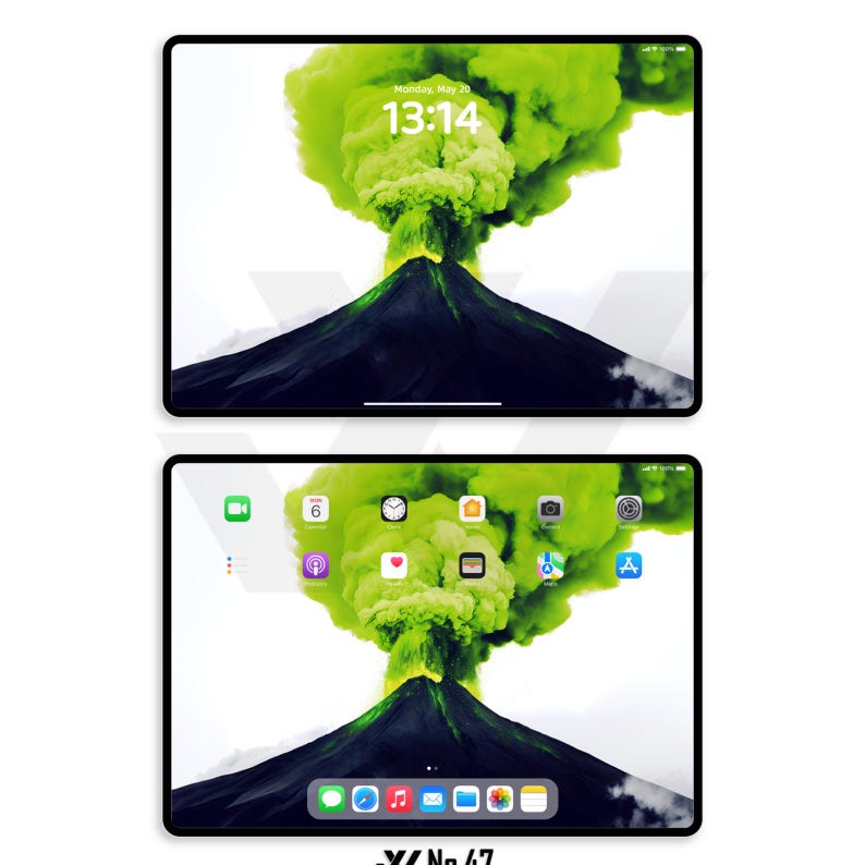 Neon Green Volcano Eruption Wallpaper | Volcano Wallpaper | Volcano ...