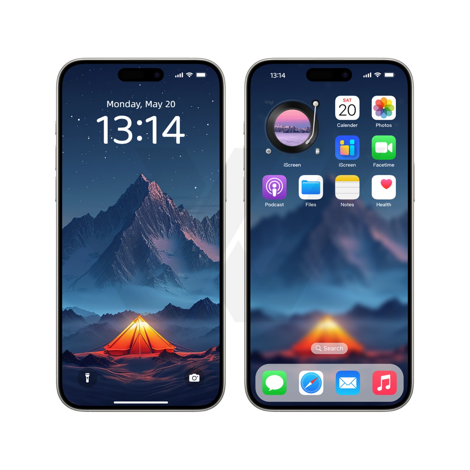Wilderness Wonders: Mountain Camping Bliss Wallpapers for iPhone 16 ...