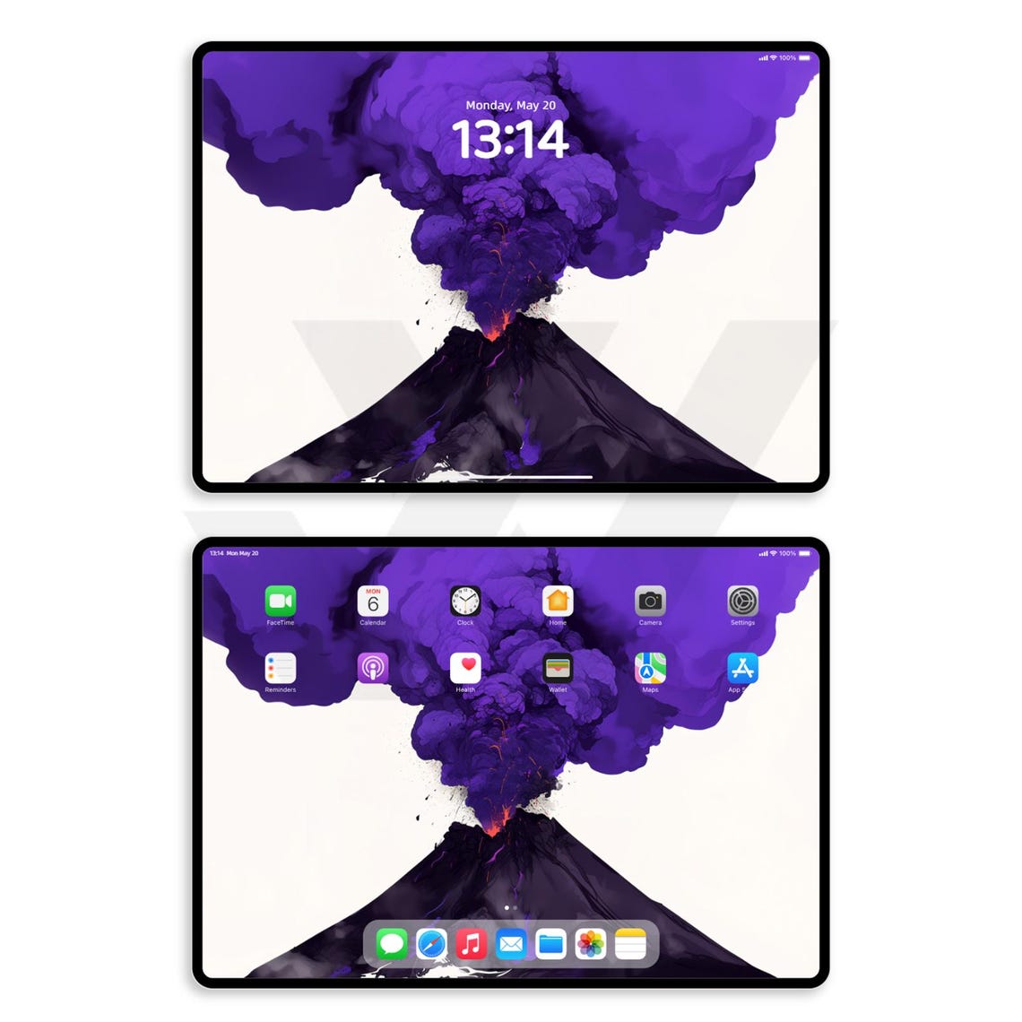 Purple Volcano Eruption Wallpaper | Volcano Wallpaper | Volcano ...