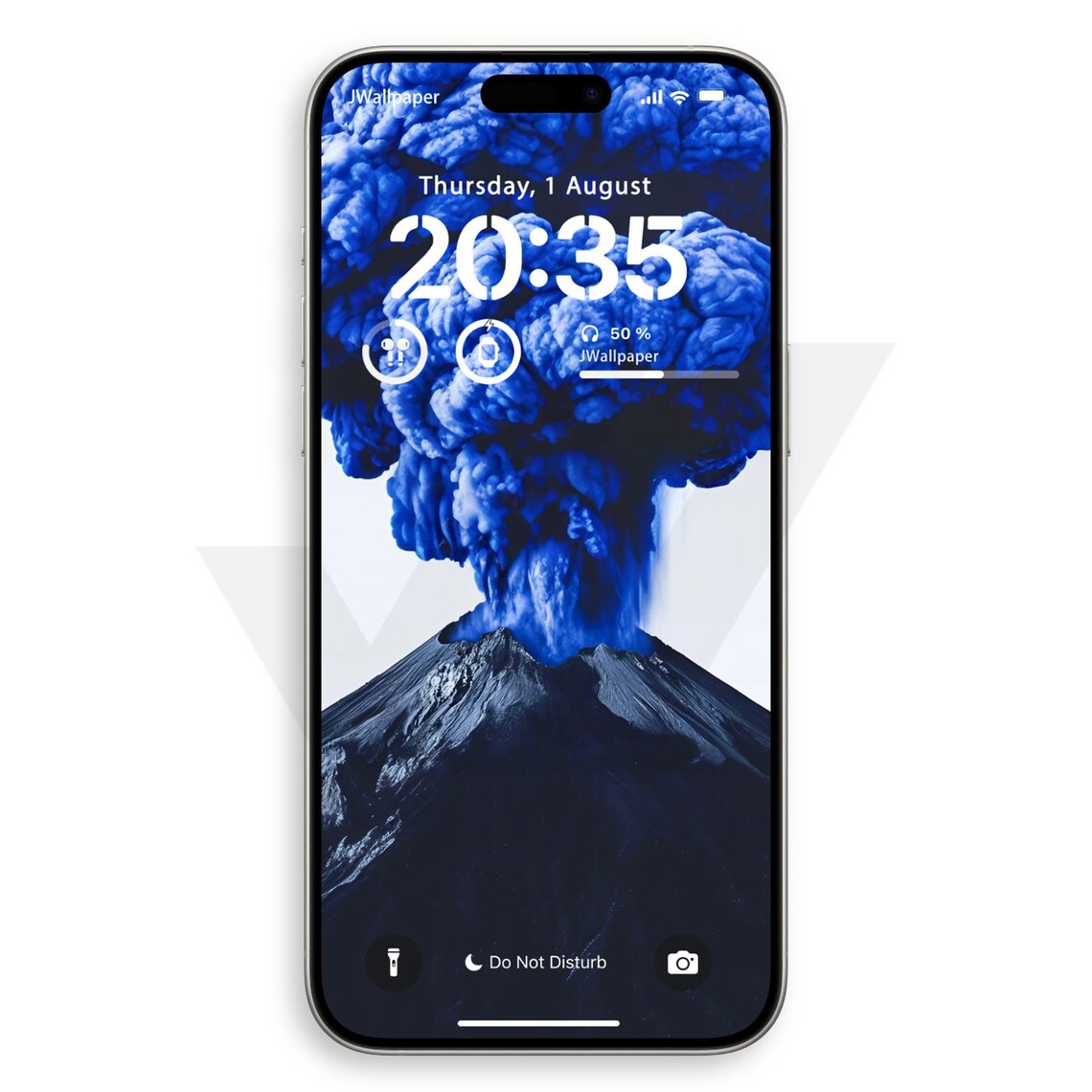 Klein Blue Volcano Eruption Wallpaper Set Volcano Eruption Wallpaper ...