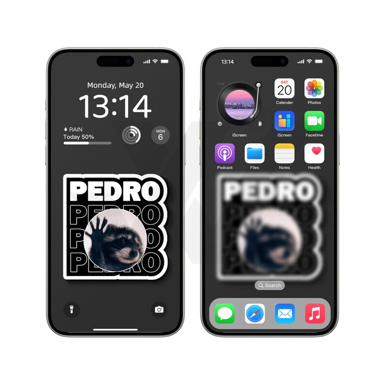 Pedro Pedro Raccoon Meme Smatphone Wallpaper | High-resolution Digital ...