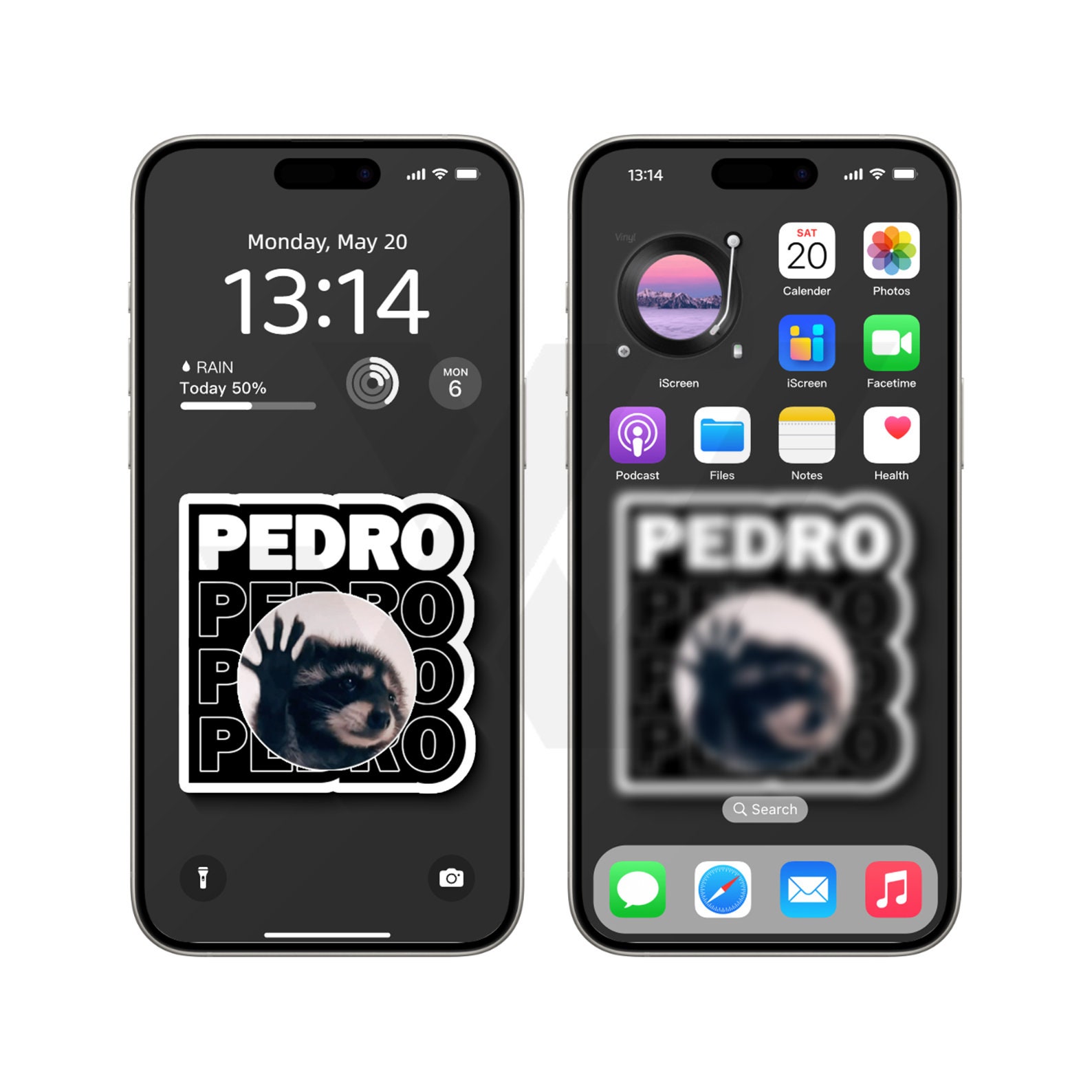 Pedro Pedro Raccoon Meme Smatphone Wallpaper | High-resolution Digital ...