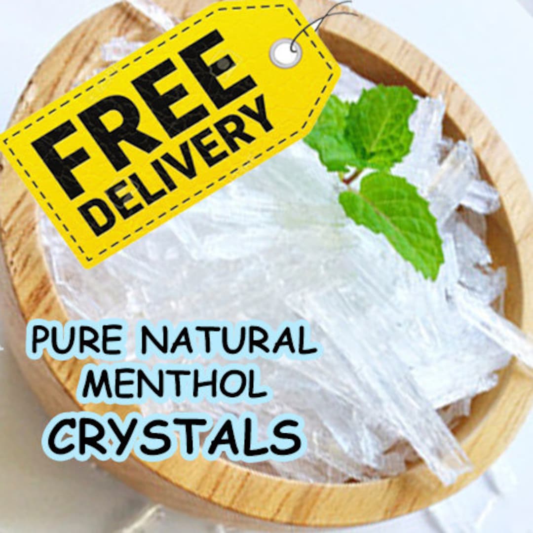 MENTHOL CRYSTALS Blocked Nose Sinus Cold & Flu Relief - Etsy Australia