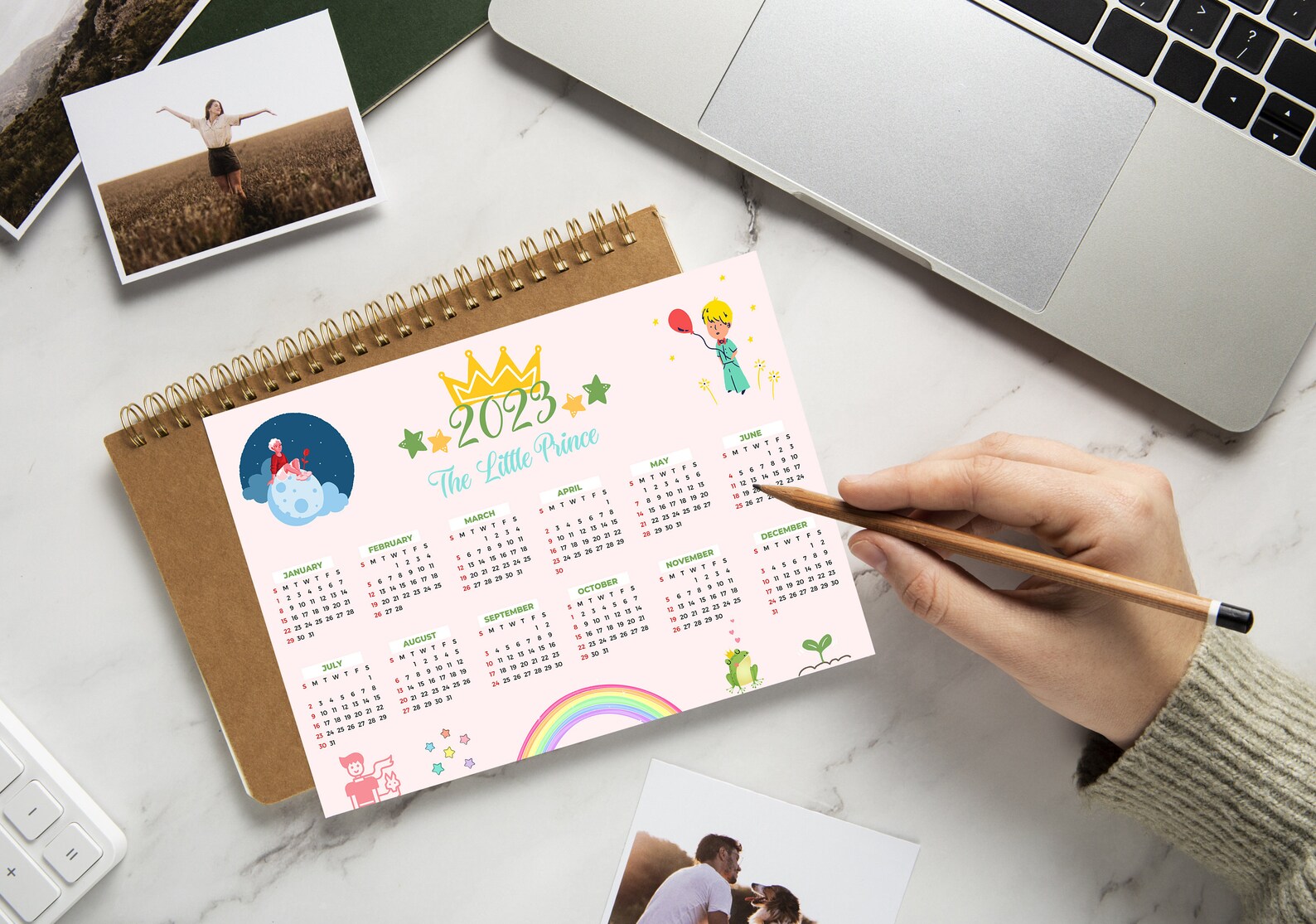 2023-2024-2025 the Little Prince Calendar, Printable Digital Calendar ...