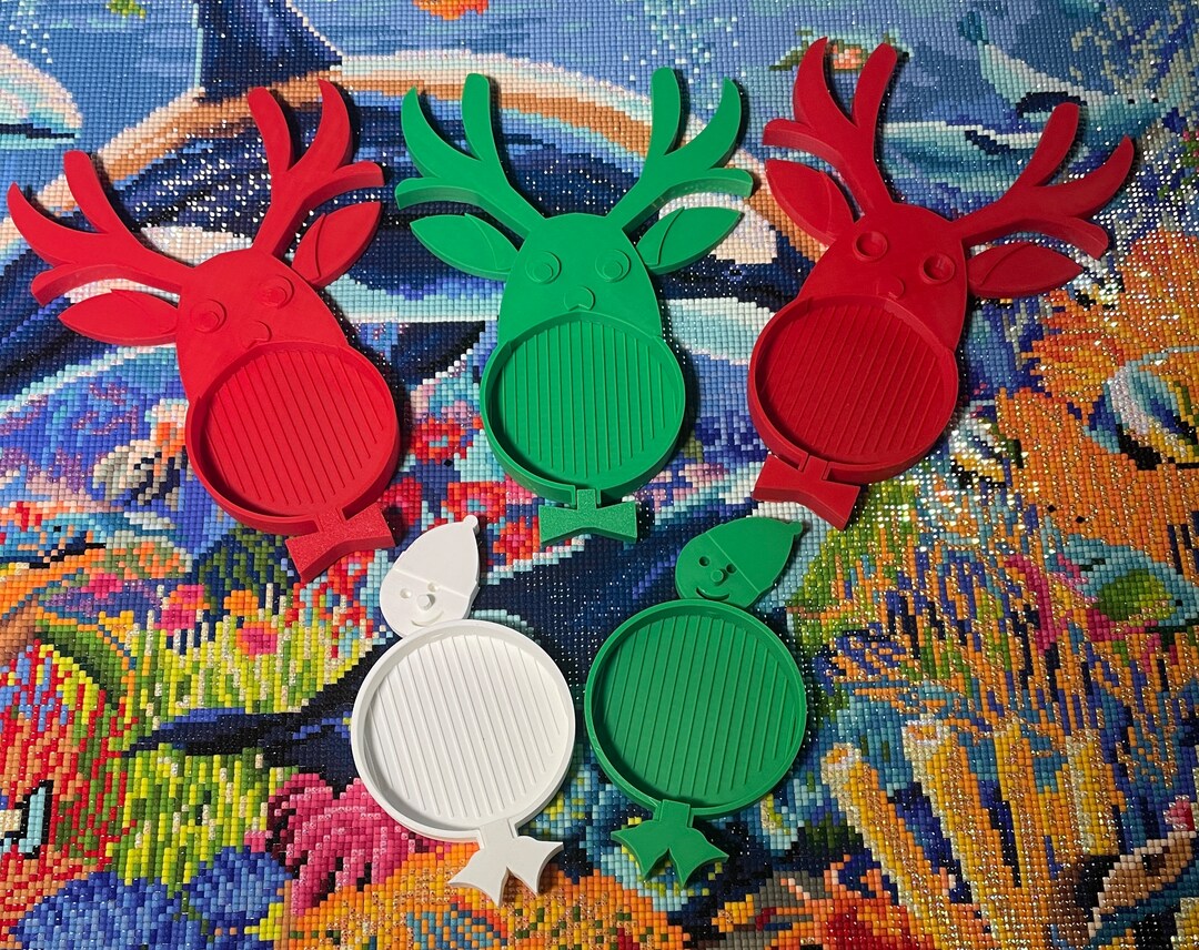 Christmas Themed Diamond Art Trays for Xmas Diamond Dots Fun - Etsy